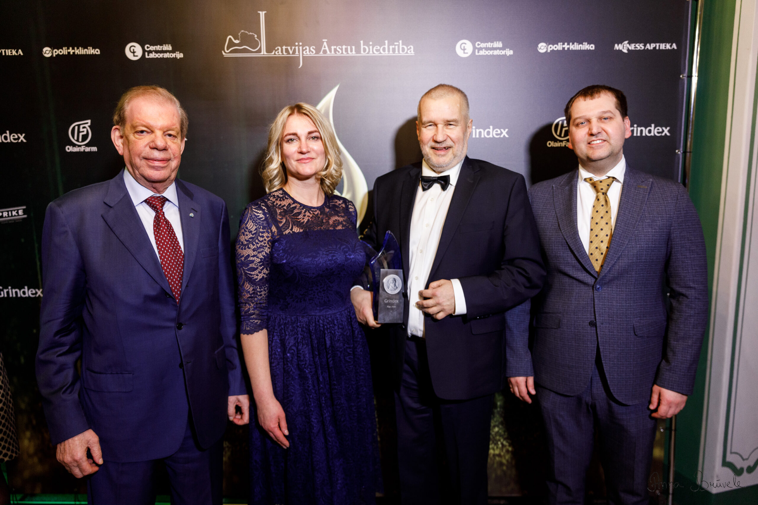 The highest award of Grindeks - D. H. Grindel Award is awarded to ...